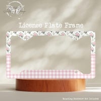 Pink Girly License Plate Frame, Kawaii Car Accessories - Etsy