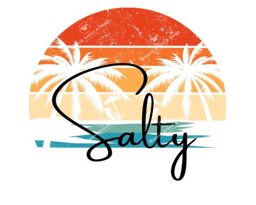 Salty Beach | Salty Clipart | Salty Design | Beach Design | Salty ...