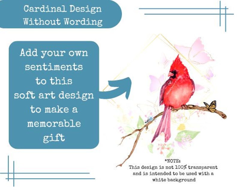 Cardinal Sign From Heaven Digital Art PNG, Sublimation, Memorial Design ...