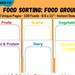 Food Group Sorting Nutrition Activity for Kids Healthy - Etsy