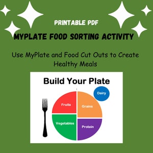 Food Group Sorting, Myplate Food Sorting, Nutrition Activity for Kids ...