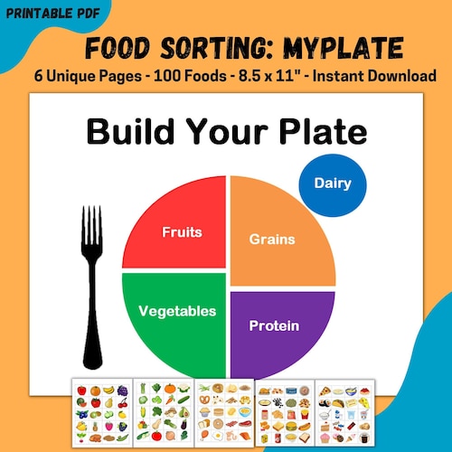 Food Group Sorting Nutrition Activity for Kids Healthy - Etsy