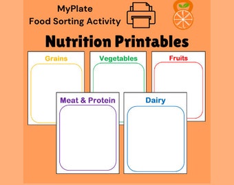 Food Group Sorting, Healthy Vs. Unhealthy Food Sorting, Nutrition ...