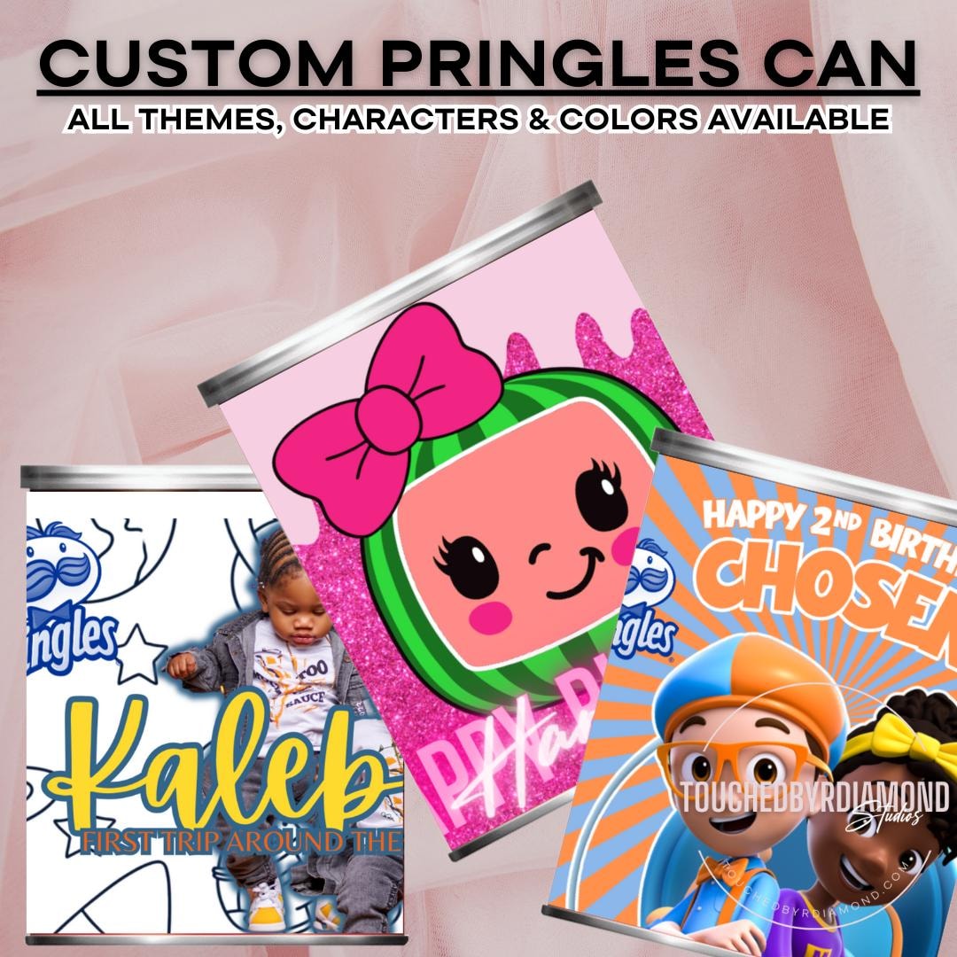 Custom Pringles Can Wrappers: Personalized Birthday Party Favors - Etsy
