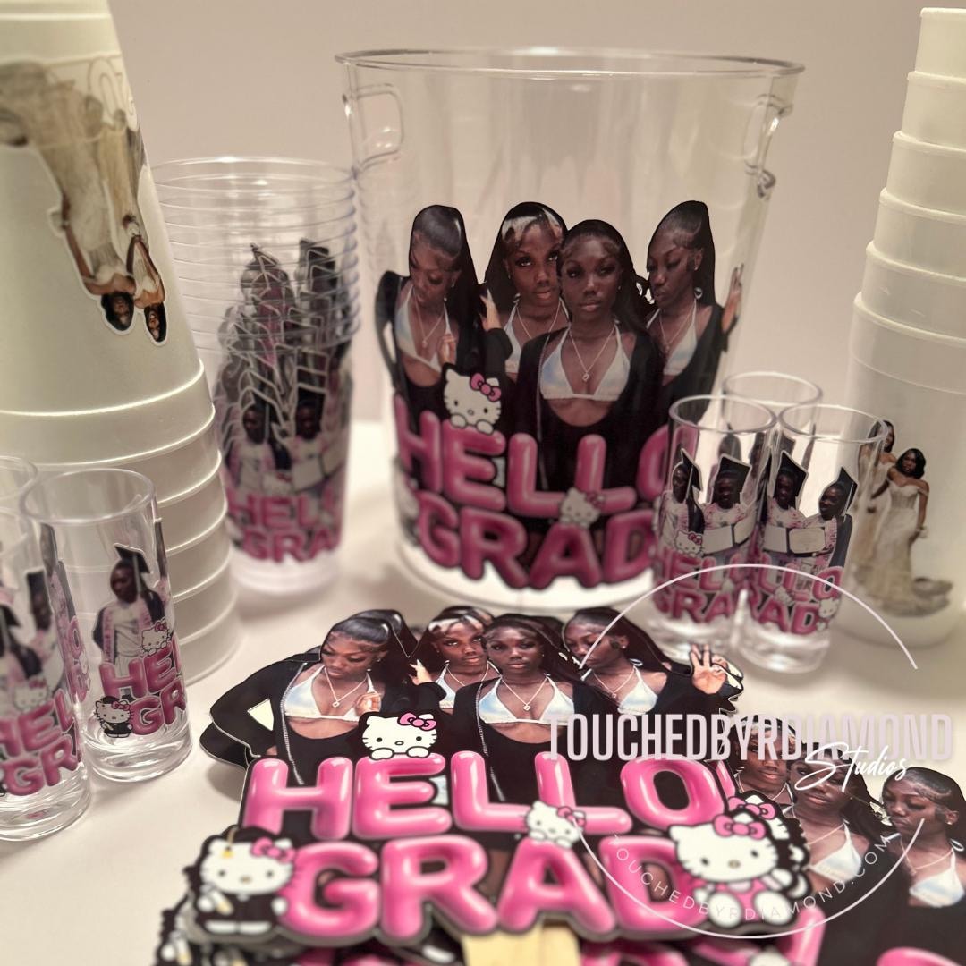 Custom Party Bucket | Personalized Celebration Ice Bucket Bundle - Etsy