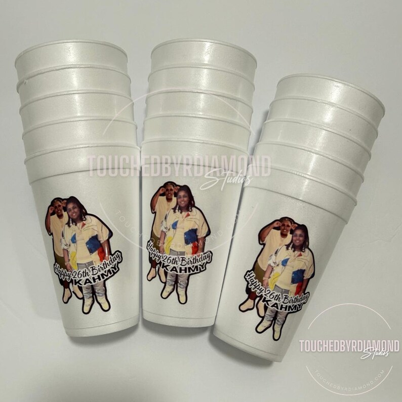 Custom Foam Cups 24 Pack Custom Cups, Party Custom Cups, Pictures ...