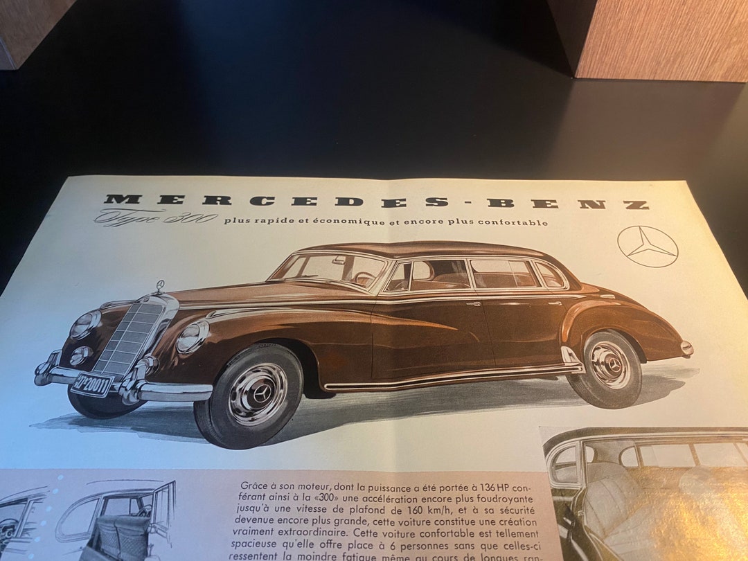 Mercedes Benz Classic Car Brochure, Mercedes Benz Vintage Car Folder ...