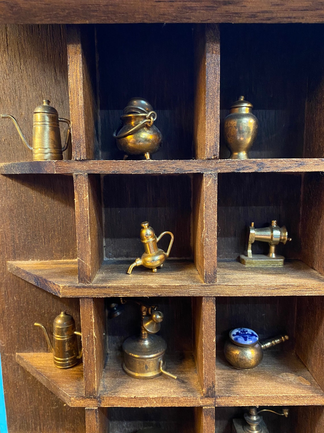 Brass Decorative Miniature Objects Wall Decor Display - Etsy