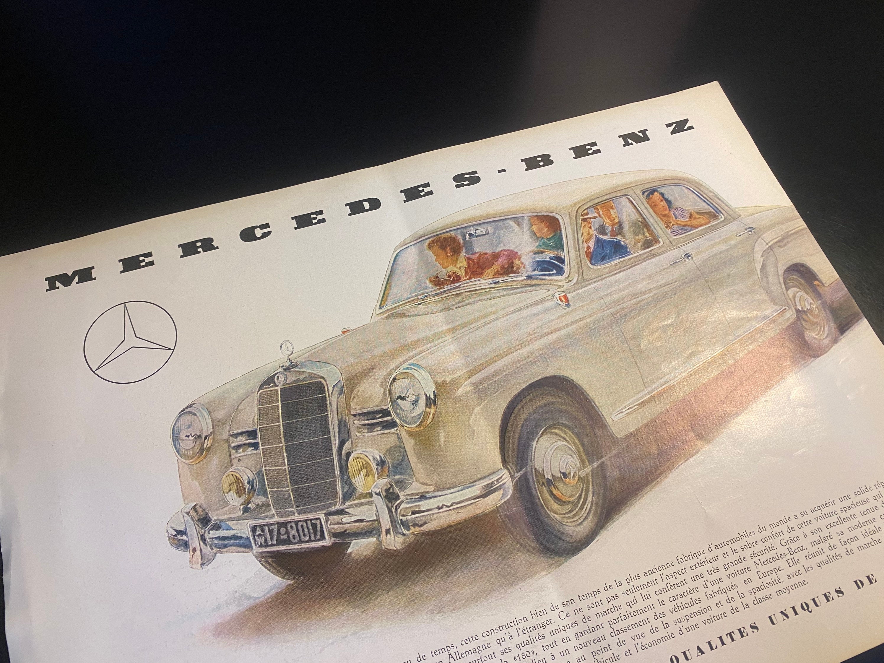 Mercedes Benz Classic Car Brochure, Mercedes Benz Vintage Car Folder ...