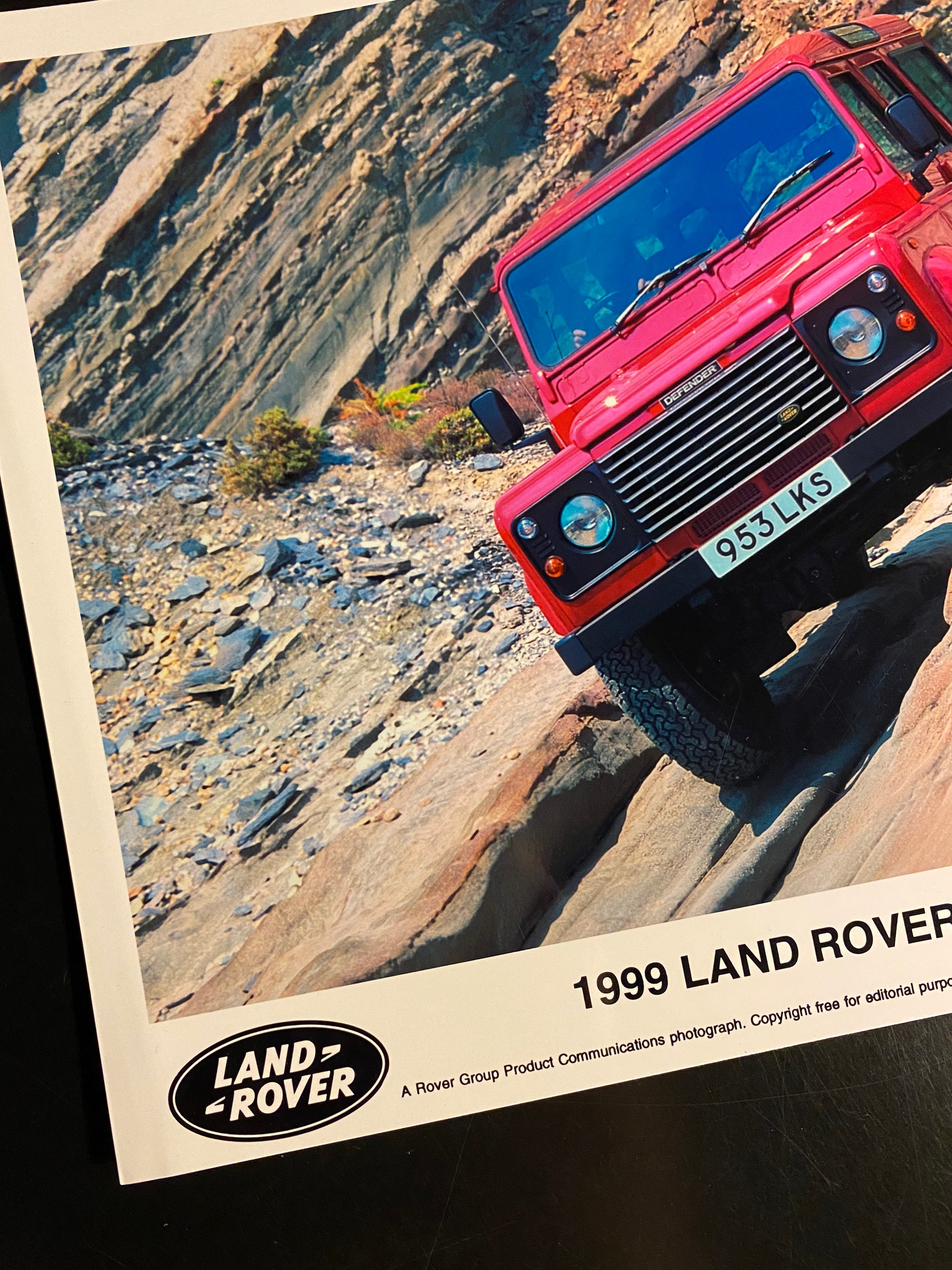 Classic Land Rover Defender Classic Car Brochure, Vintage Car Folder ...