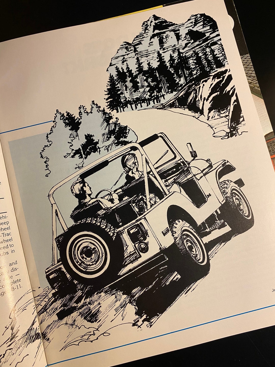 JEEP CJ Classic Car Brochure, Jeep Vintage Car Folder, Jeep Classic Car ...
