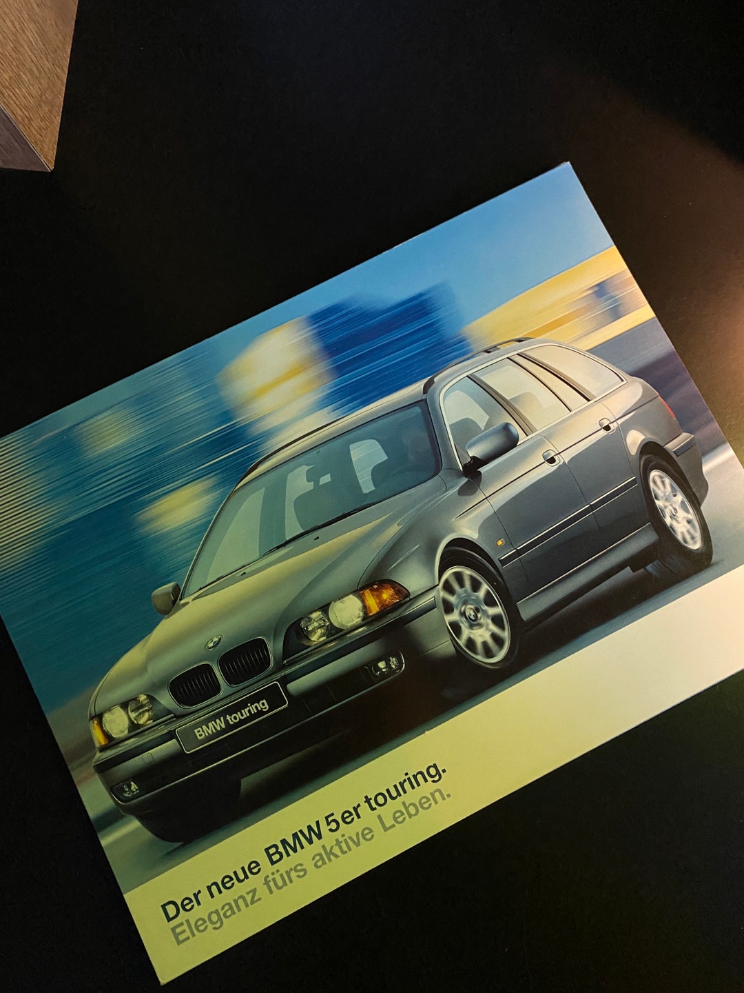 BMW Car 5er Touring Brochure, Vintage Car Folder, BMW Classic Car ...
