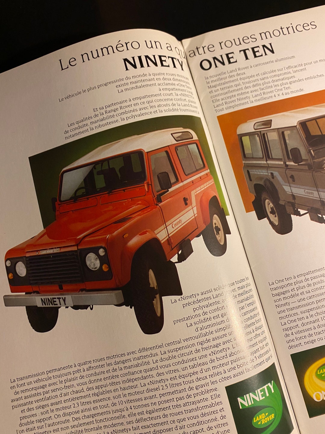 Land Rover Defender Classic Car Brochure – Vintage Car Folder ...
