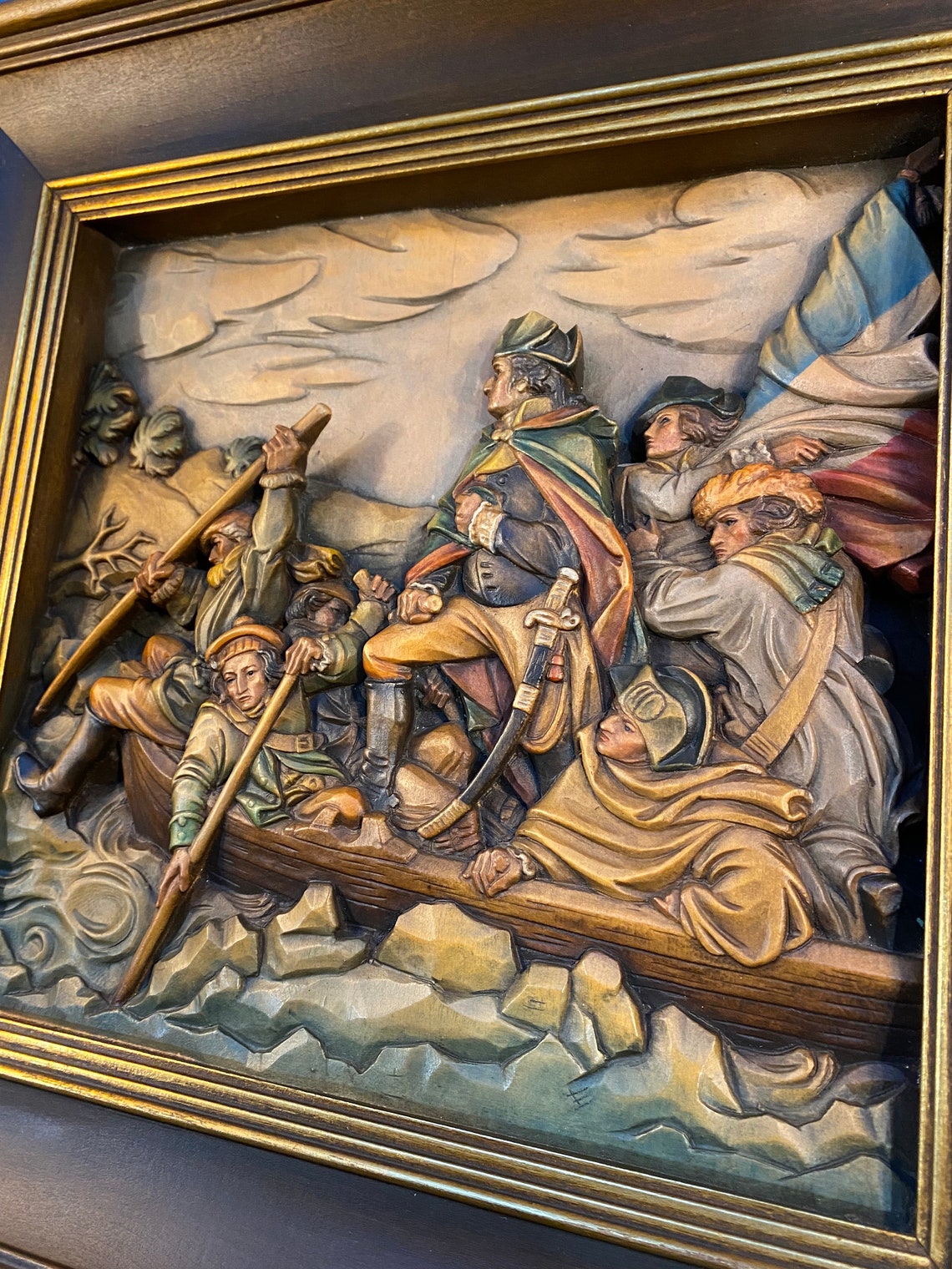 Handmade Relief Carved Wall Decor Wooden Plaque Napoleon Described ...