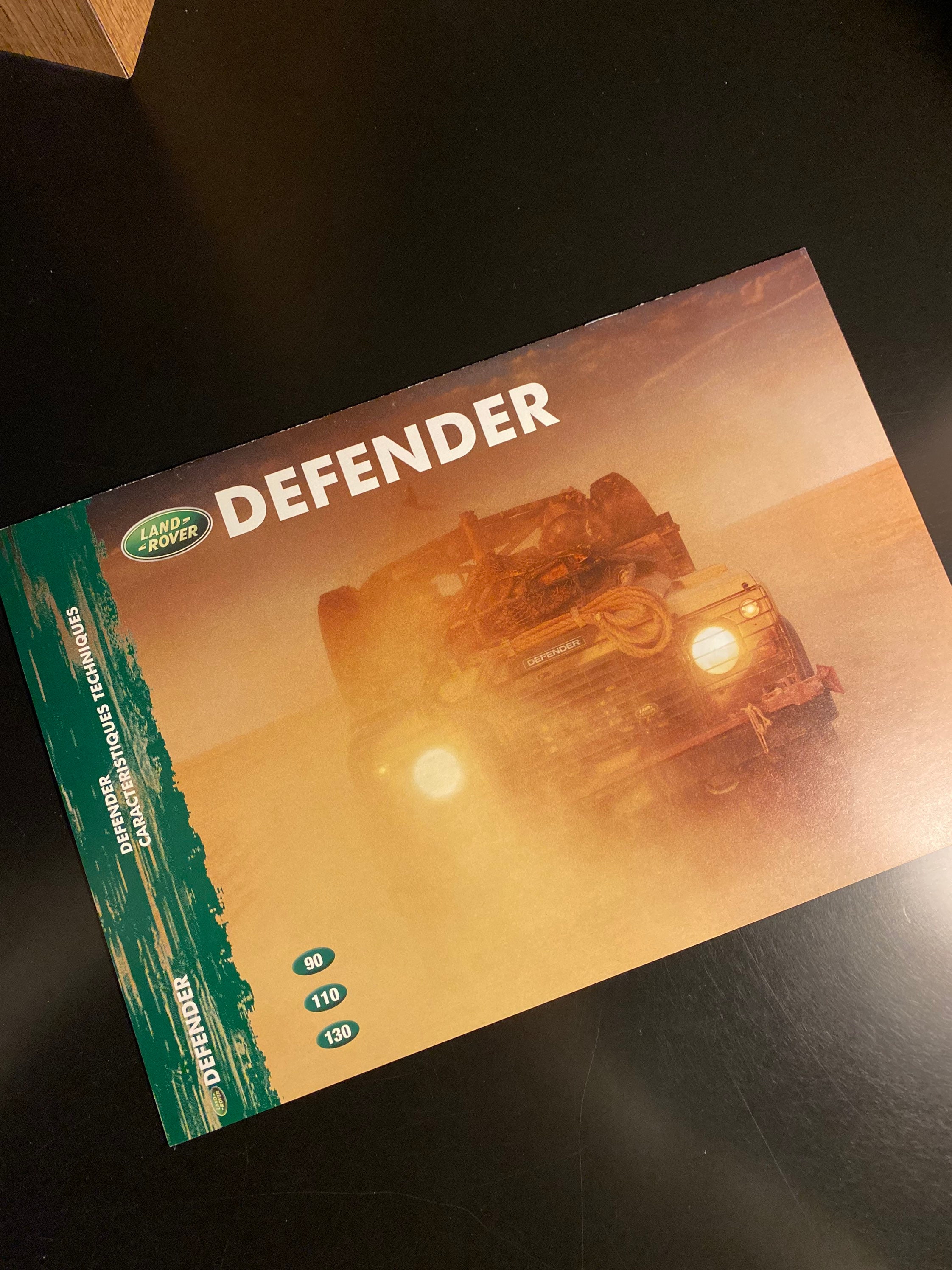 Land Rover Defender Classic Car Brochure, Vintage Car Folder, Land ...