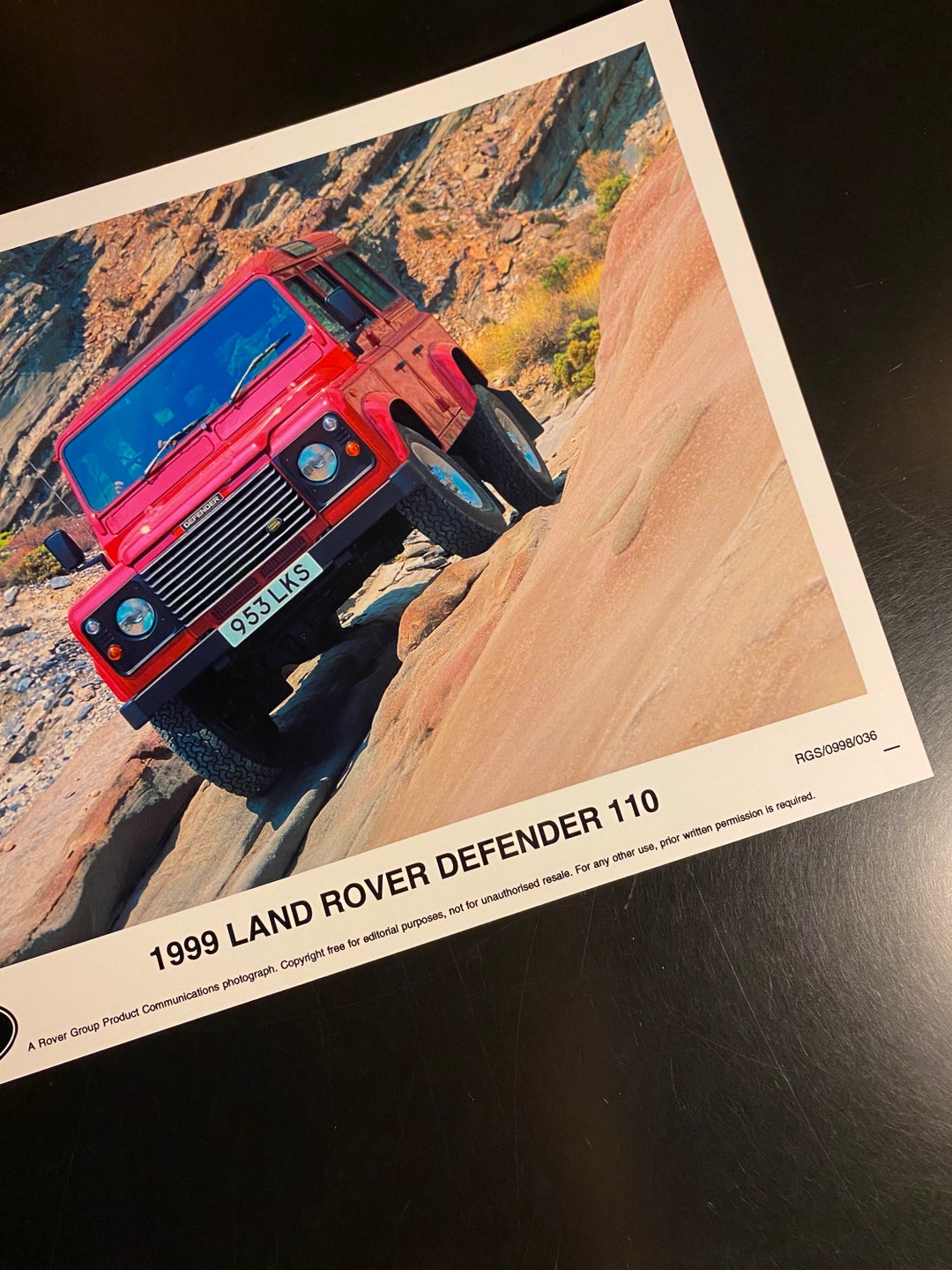 Classic Land Rover Defender Classic Car Brochure, Vintage Car Folder ...