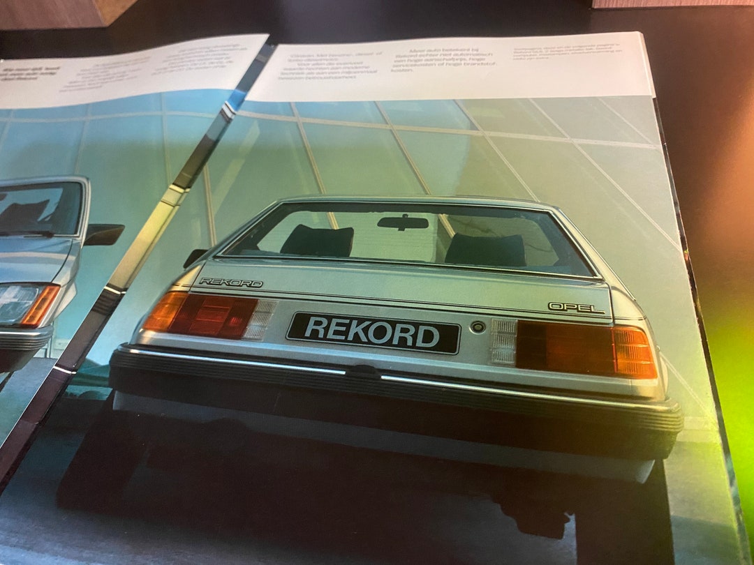 Opel Rekord Classic Car Brochure, Vintage Car Folder, Classic Car ...