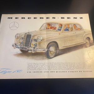 Mercedes Benz Classic Car Brochure, Vintage Car Folder - Etsy