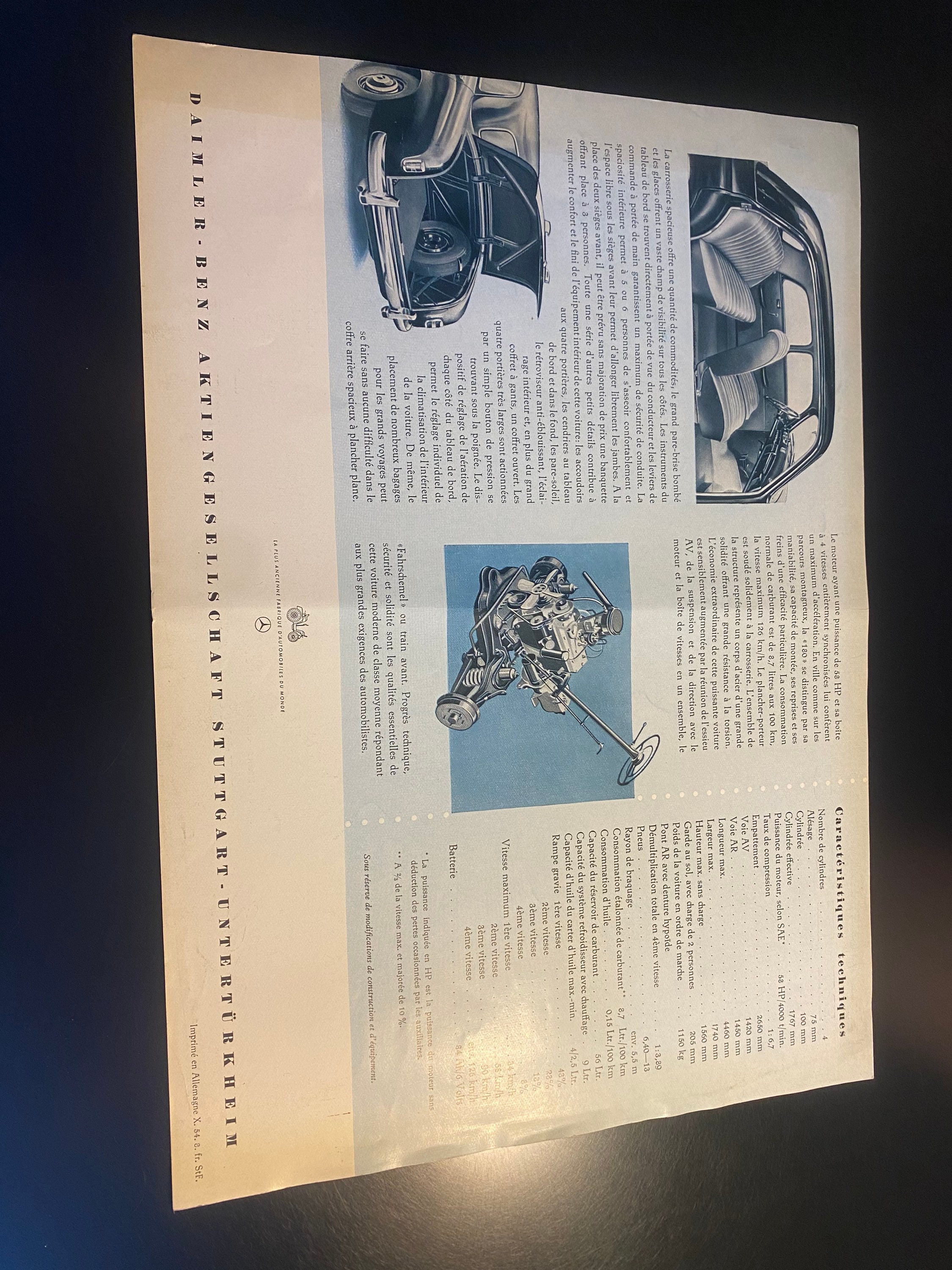 Mercedes Benz Classic Car Brochure, Mercedes Benz Vintage Car Folder ...