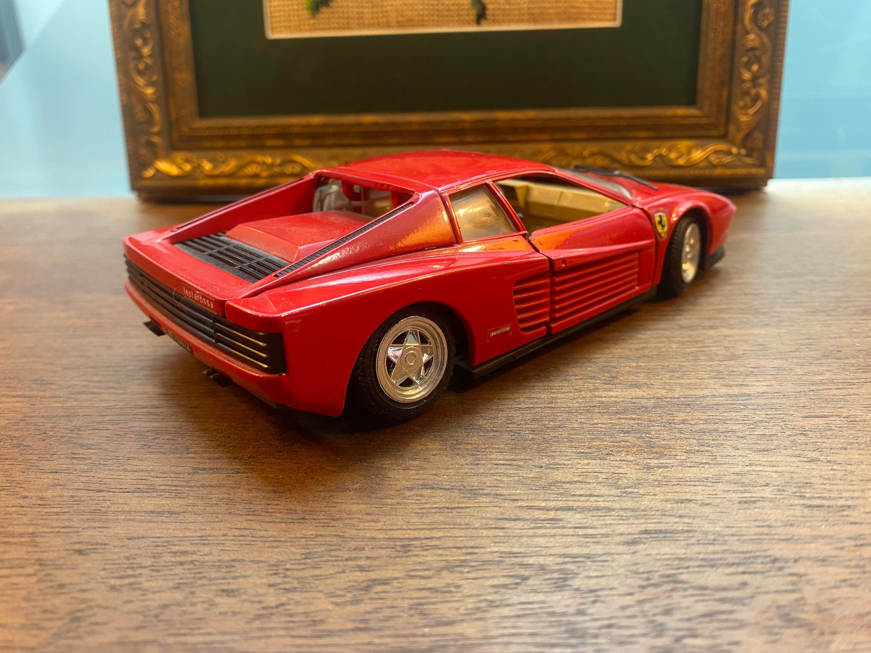 Ferrari Testarossa Vintage Diecast Car, Ferrari Collection Cars, 1/24 ...