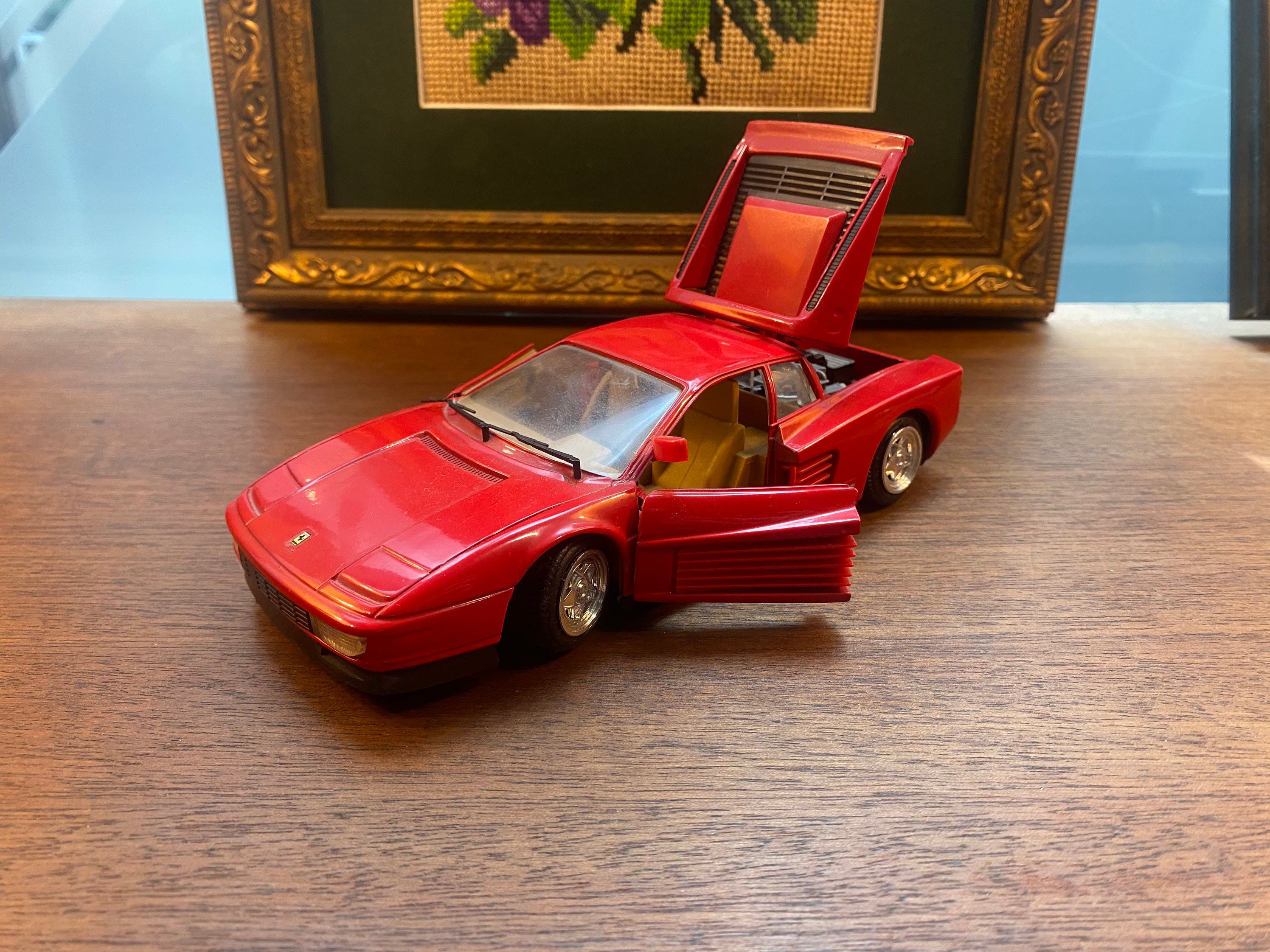 Ferrari Testarossa Vintage Diecast Car, Ferrari Collection Cars, 1/24 ...