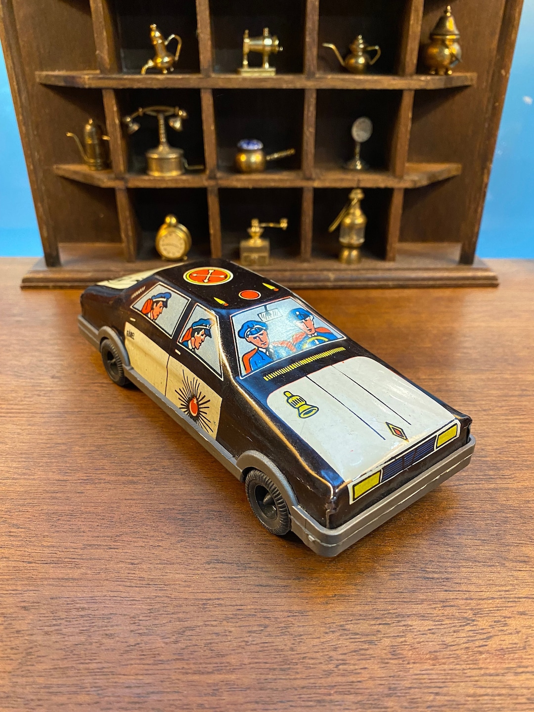 Tin Toy Car, Retro 1980s Turkish Tin Toy, Gürel Tin Toy Car - Etsy