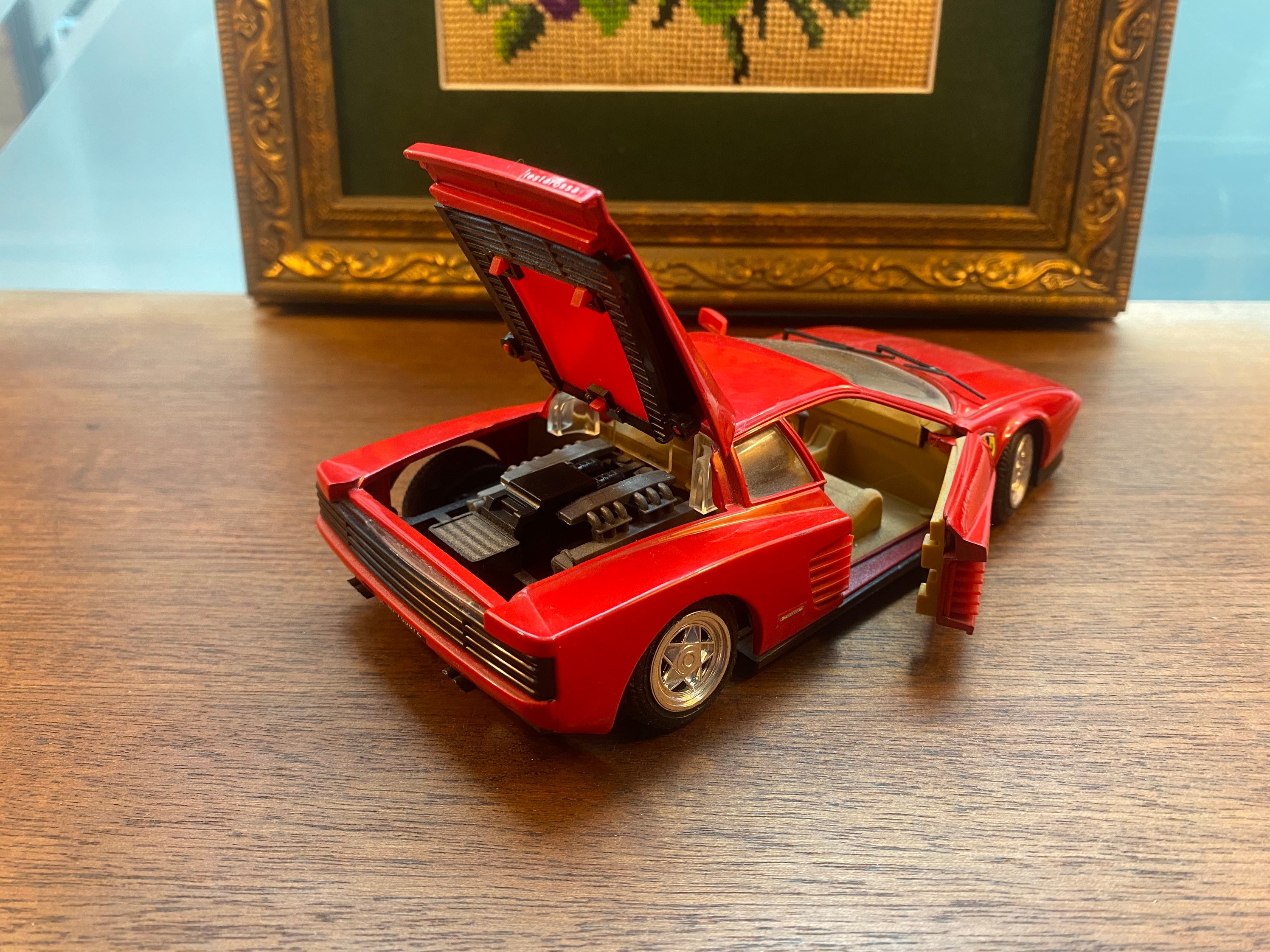 Ferrari Testarossa Vintage Diecast Car, Ferrari Collection Cars, 1/24 ...