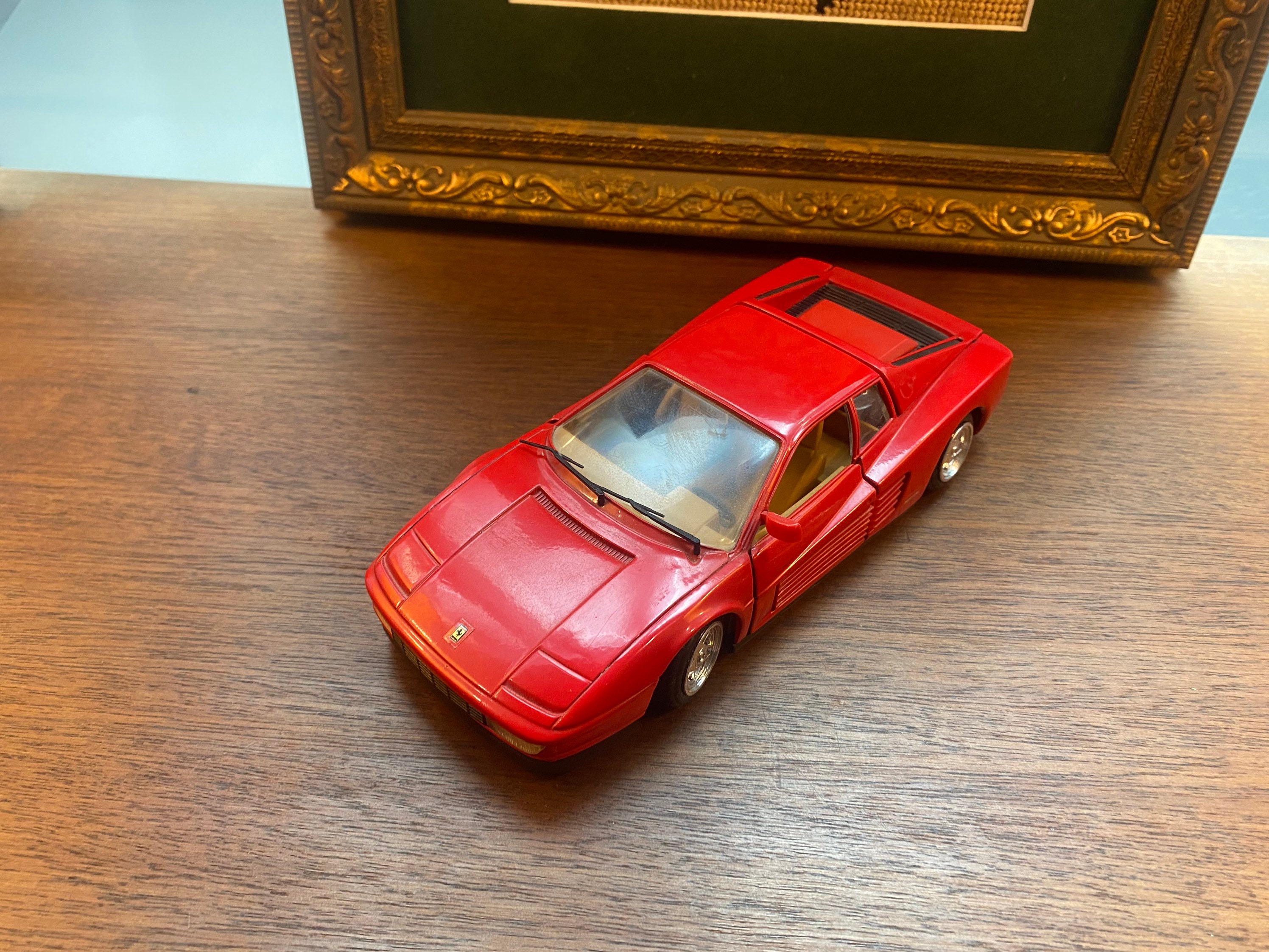 Ferrari Testarossa Vintage Diecast Car, Ferrari Collection Cars, 1/24 ...