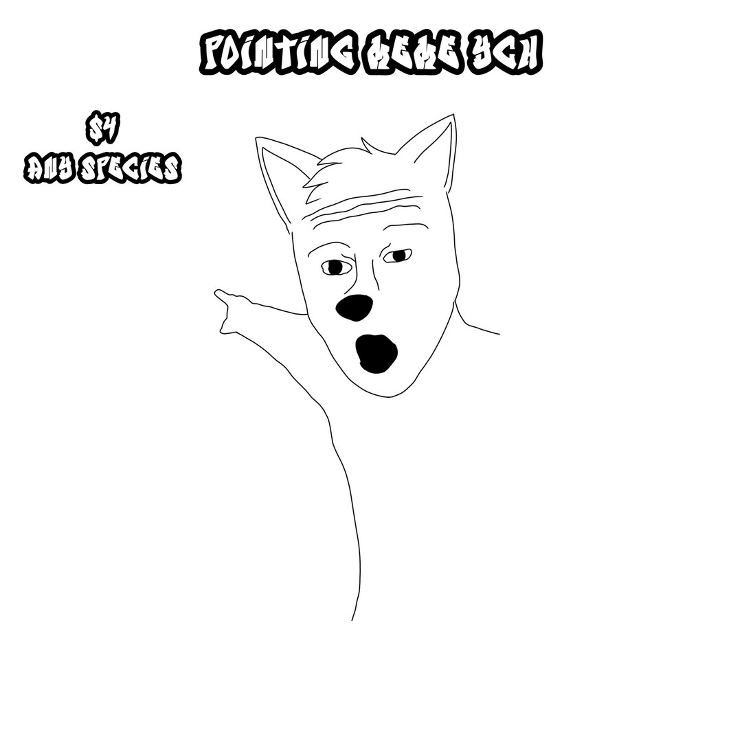 Pointing Wojack YCH - Etsy