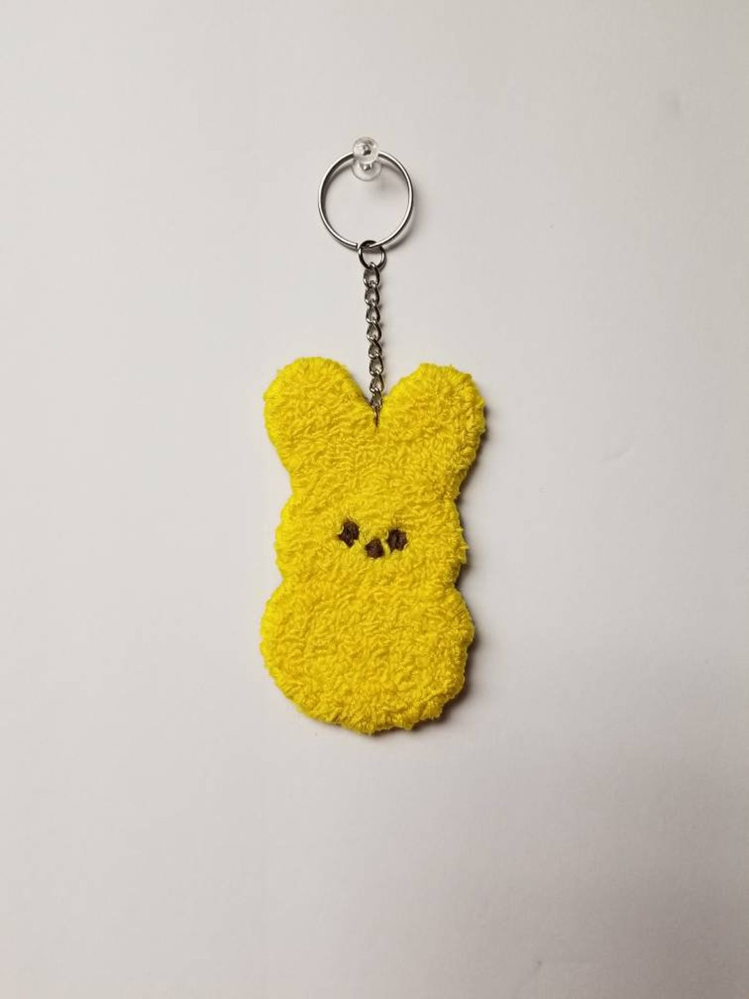 Easter Marshmallow Bunny Handmade Keychain - Etsy