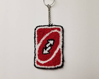 RED Uno Reverse Card Keychain - Etsy