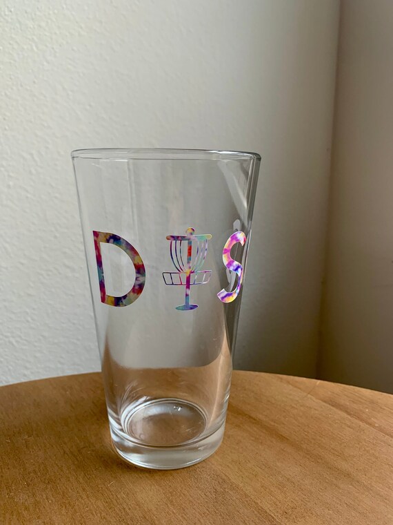 DISC Pint Glass / Disc Golf Beer Glass | Etsy