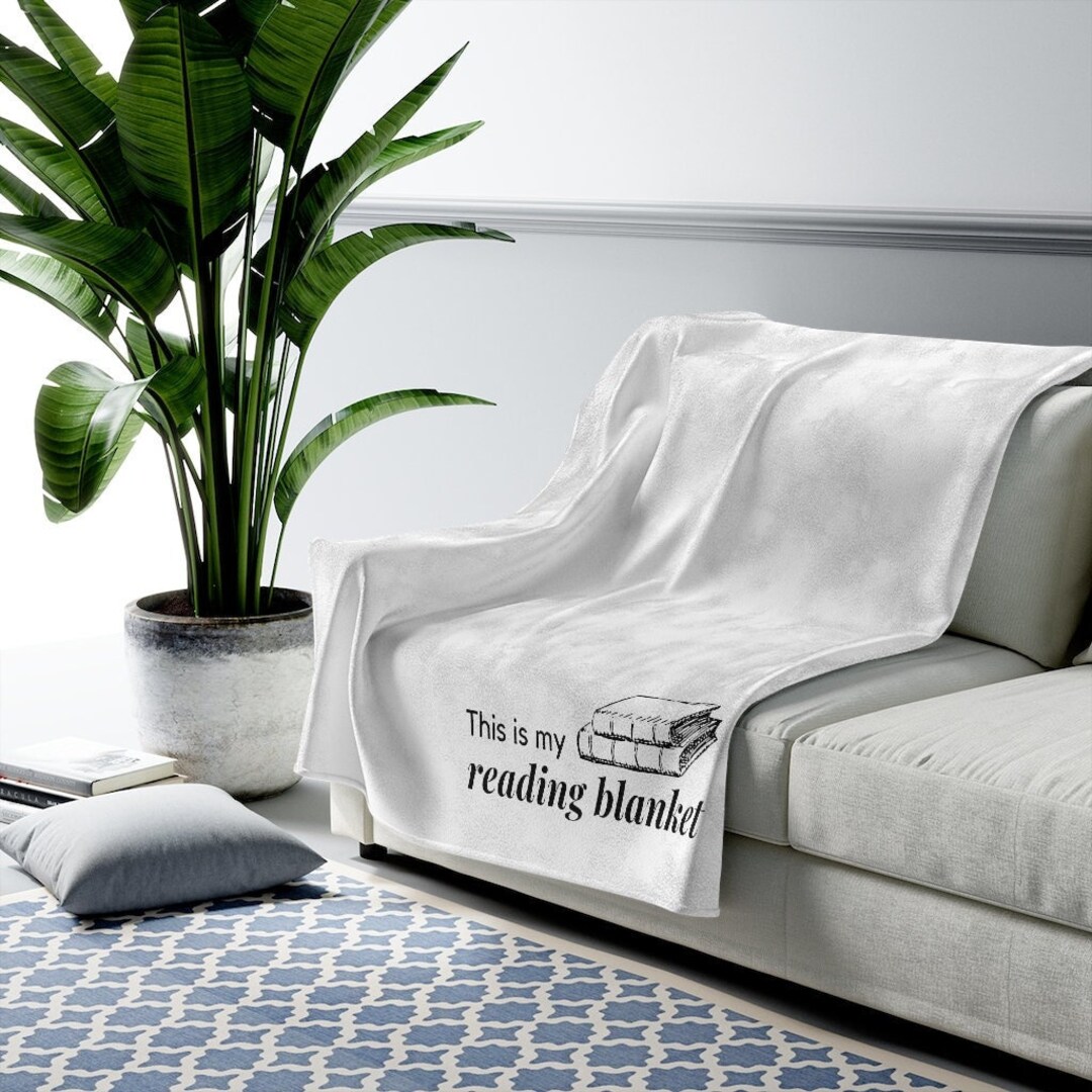 This is My Reading Blanket | Plush Blanket, Gift for Readers, Gift for ...
