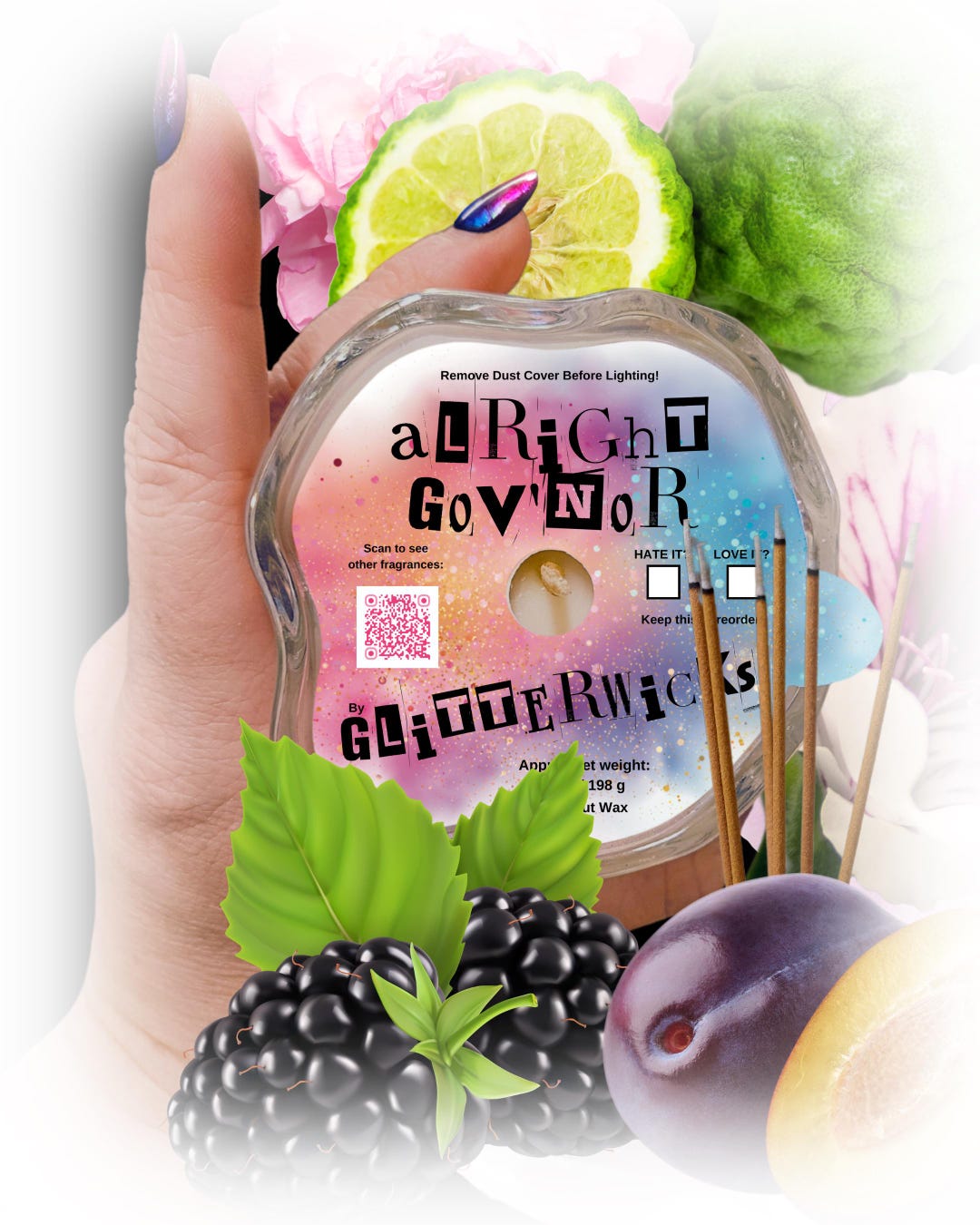 Alright Gov'nor Candle: Dark Kiss Dupe Scent by Glitterwicks - Etsy