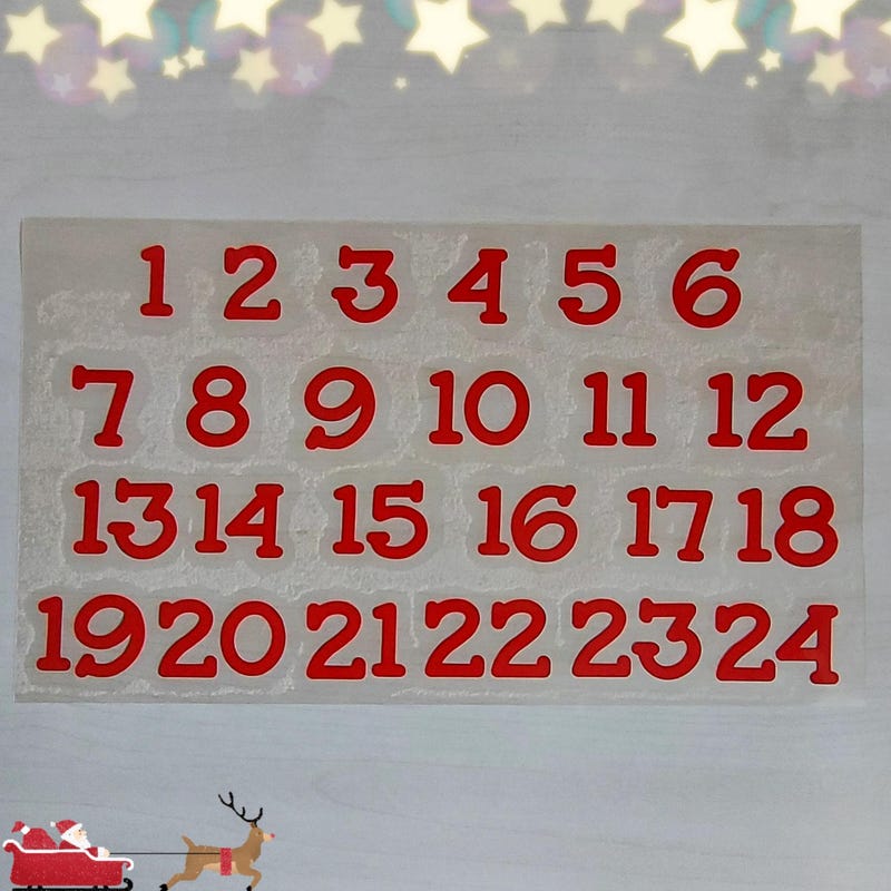 Advent Numbers - Etsy