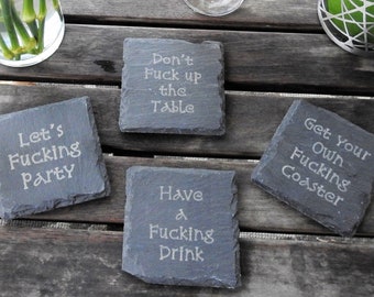 Funny Slate Coaster - Etsy