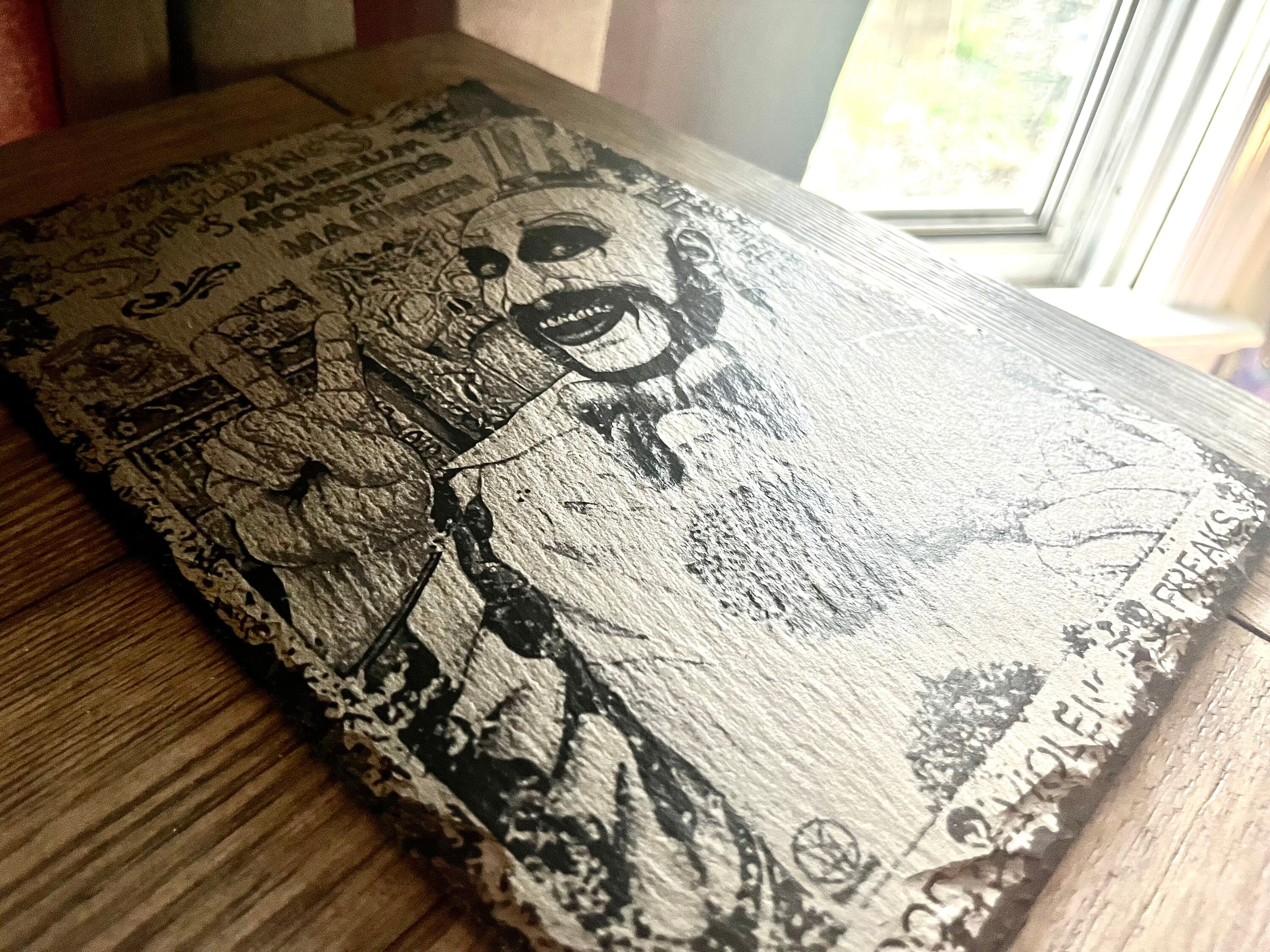 Captain Spaulding Slate Sign Rob Zombie Decor House of 1000 - Etsy