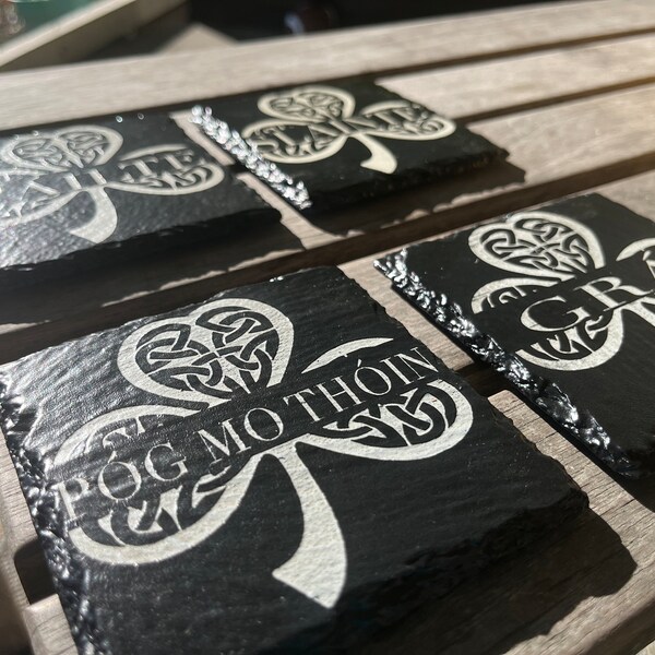 Irish Coasters - Etsy