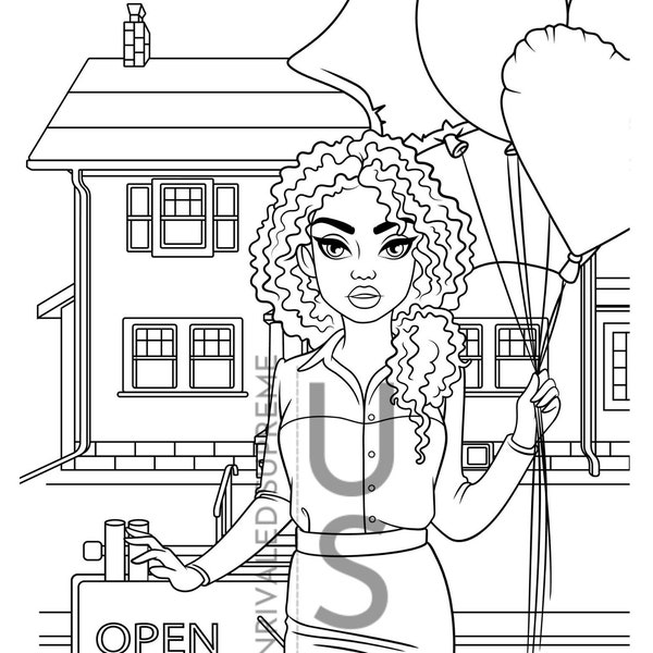 Real Estate Coloring Book - Etsy