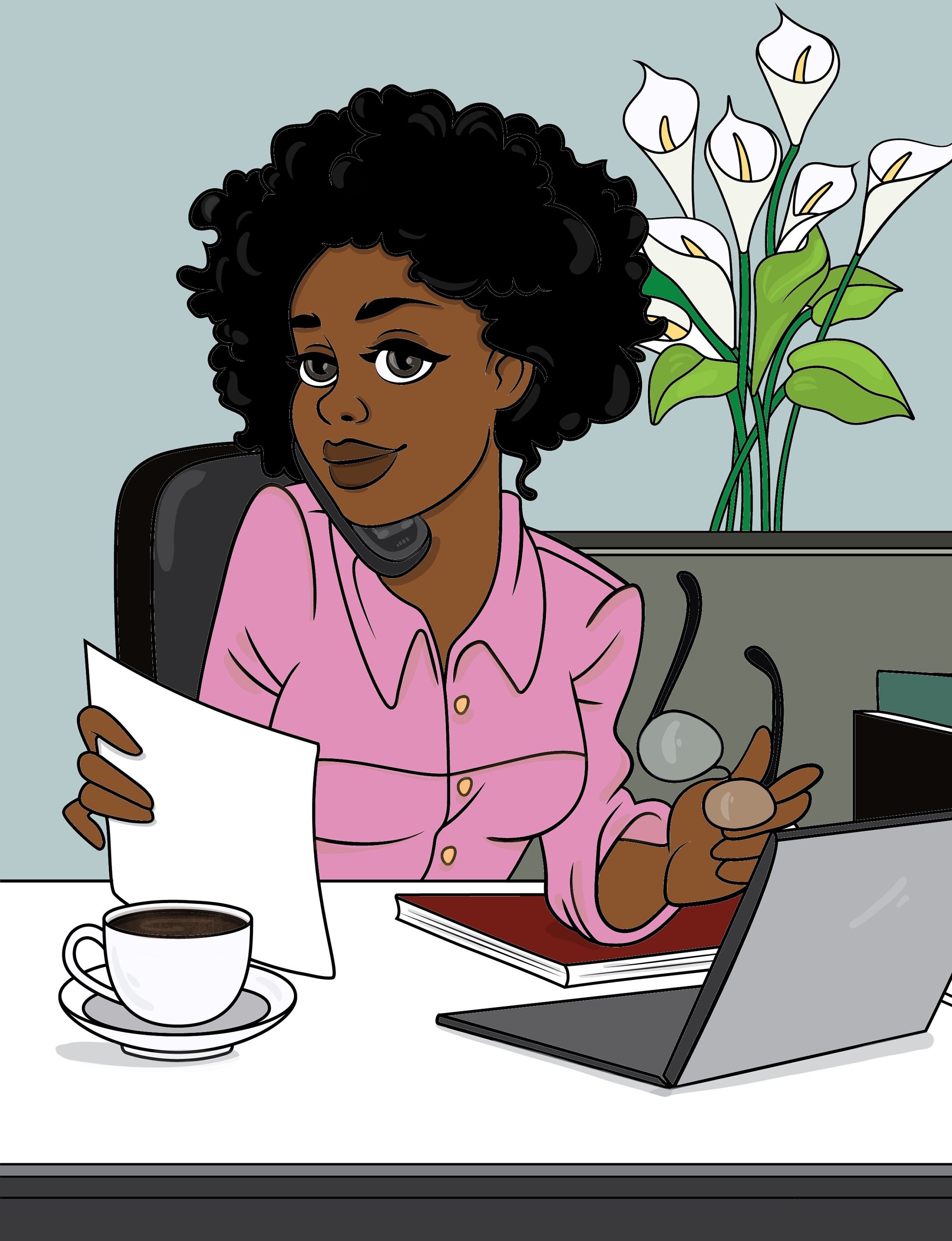 Office Adminstator Coloring Pages