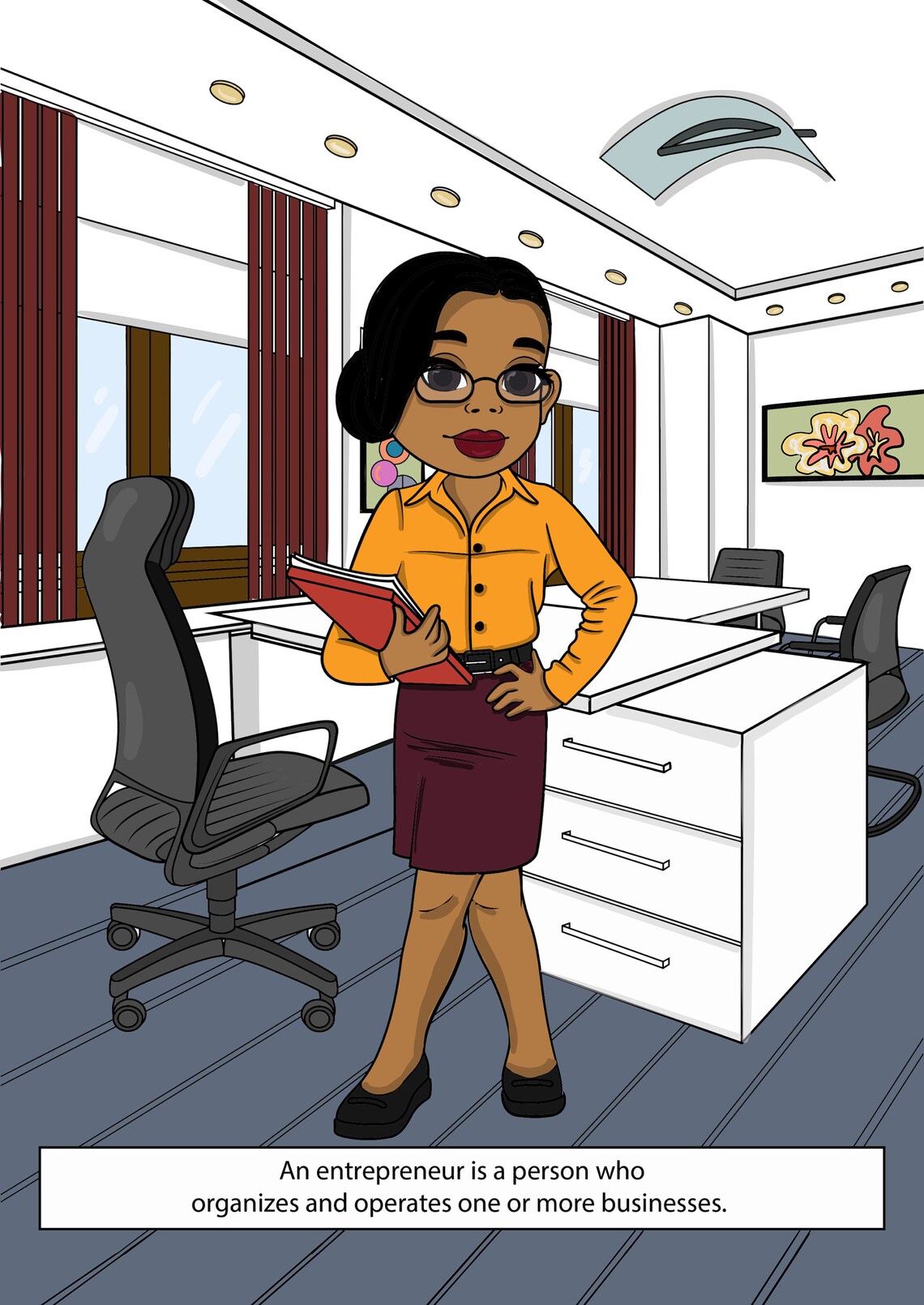 Entrepreneur Coloring Page | Black Coloring Page | Kids Coloring Page ...