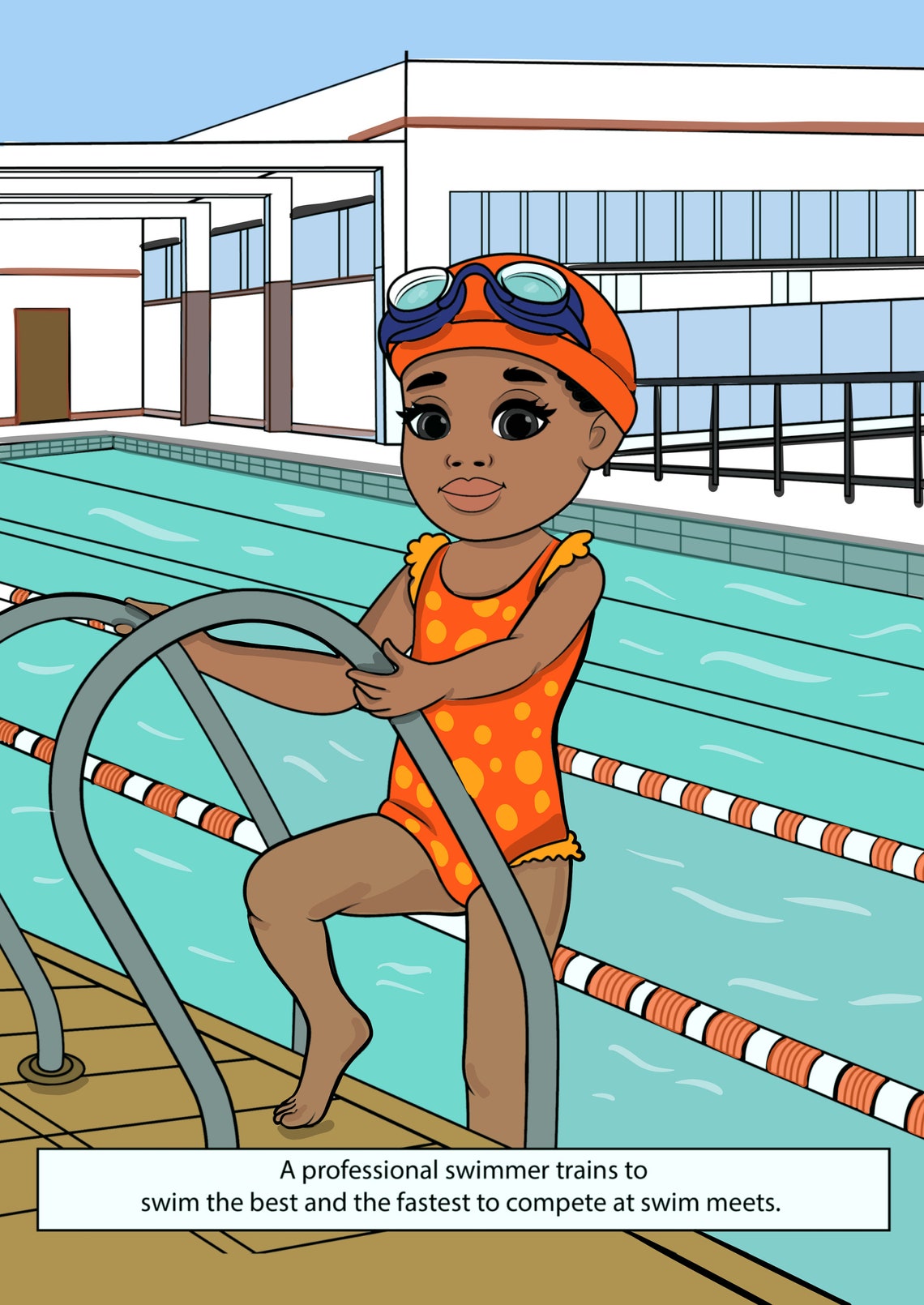 Kids Swimmer Coloring Page | Printable Swimming Activity | Fun Water ...