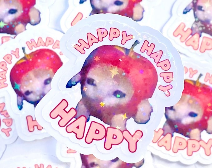 Happy Cat Meme Sticker | Cat Memes | Cat Stickers | Funny Cats | Funny ...