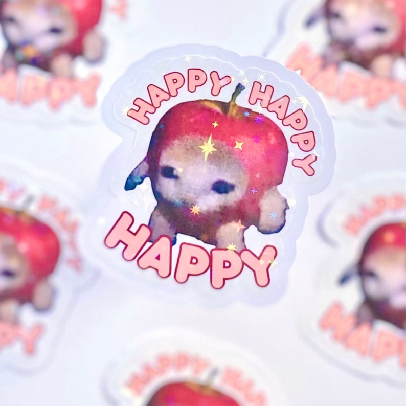 Happy Cat Meme Sticker Cat Memes Cat Stickers Funny Cats - Etsy