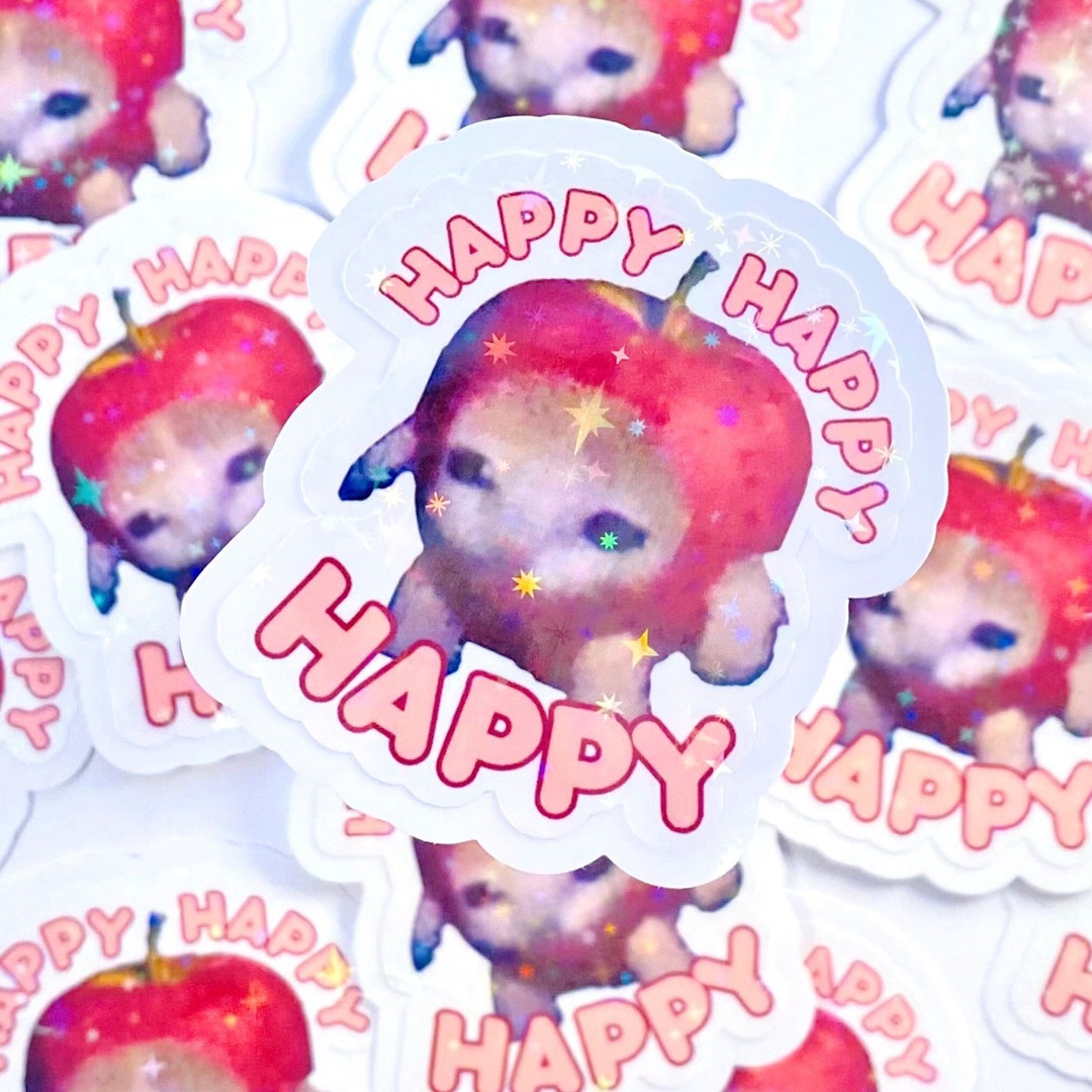 Happy Cat Meme Sticker Cat Memes Cat Stickers Funny Cats - Etsy