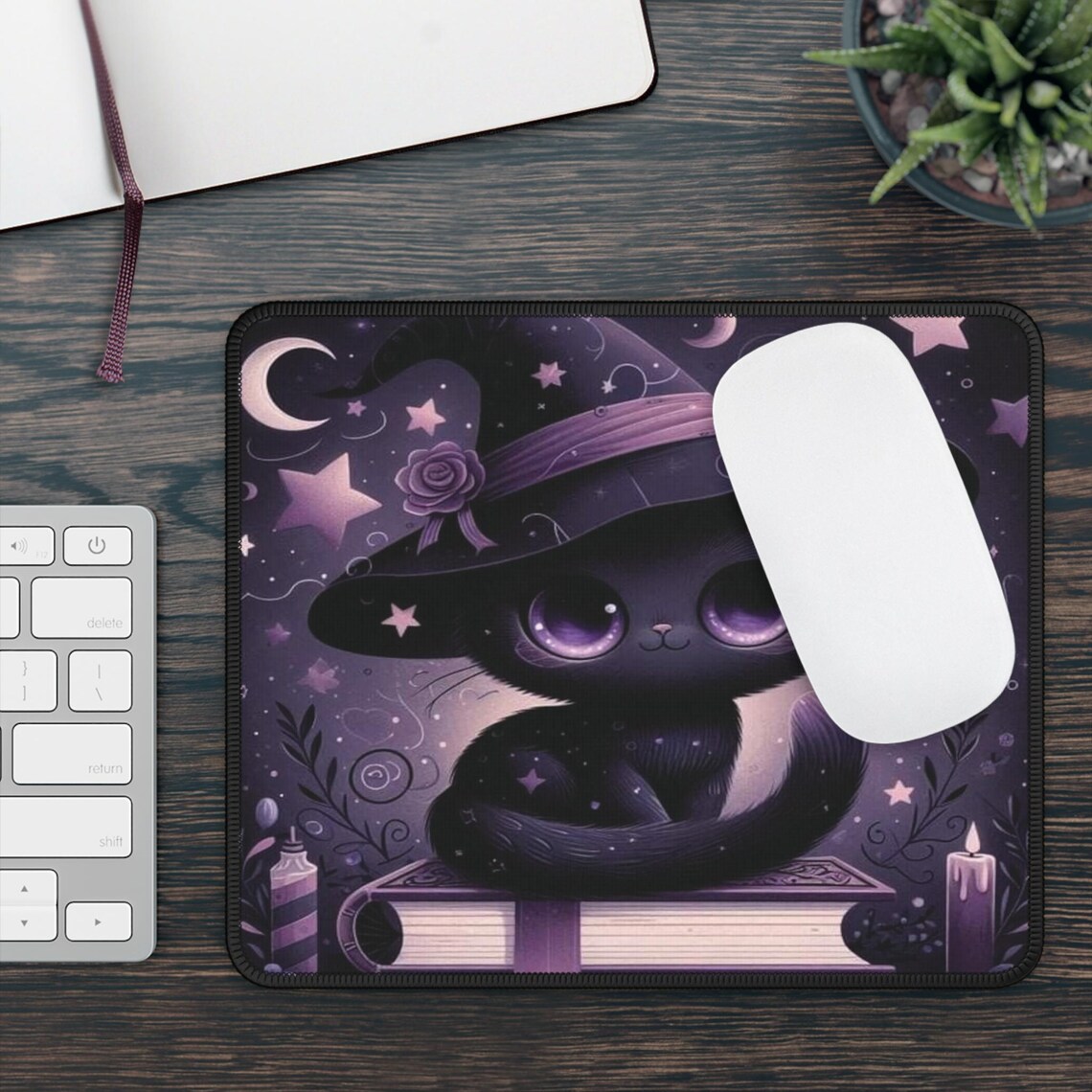 Enchanting Cosmic Cat Gaming Mouse Pad - Etsy