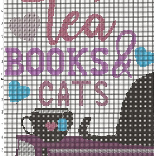 Cats Books and Tea - Etsy