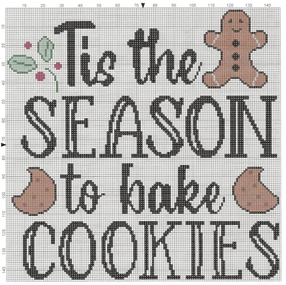 Cookie Season Cross Stitch Pattern PDF - Etsy