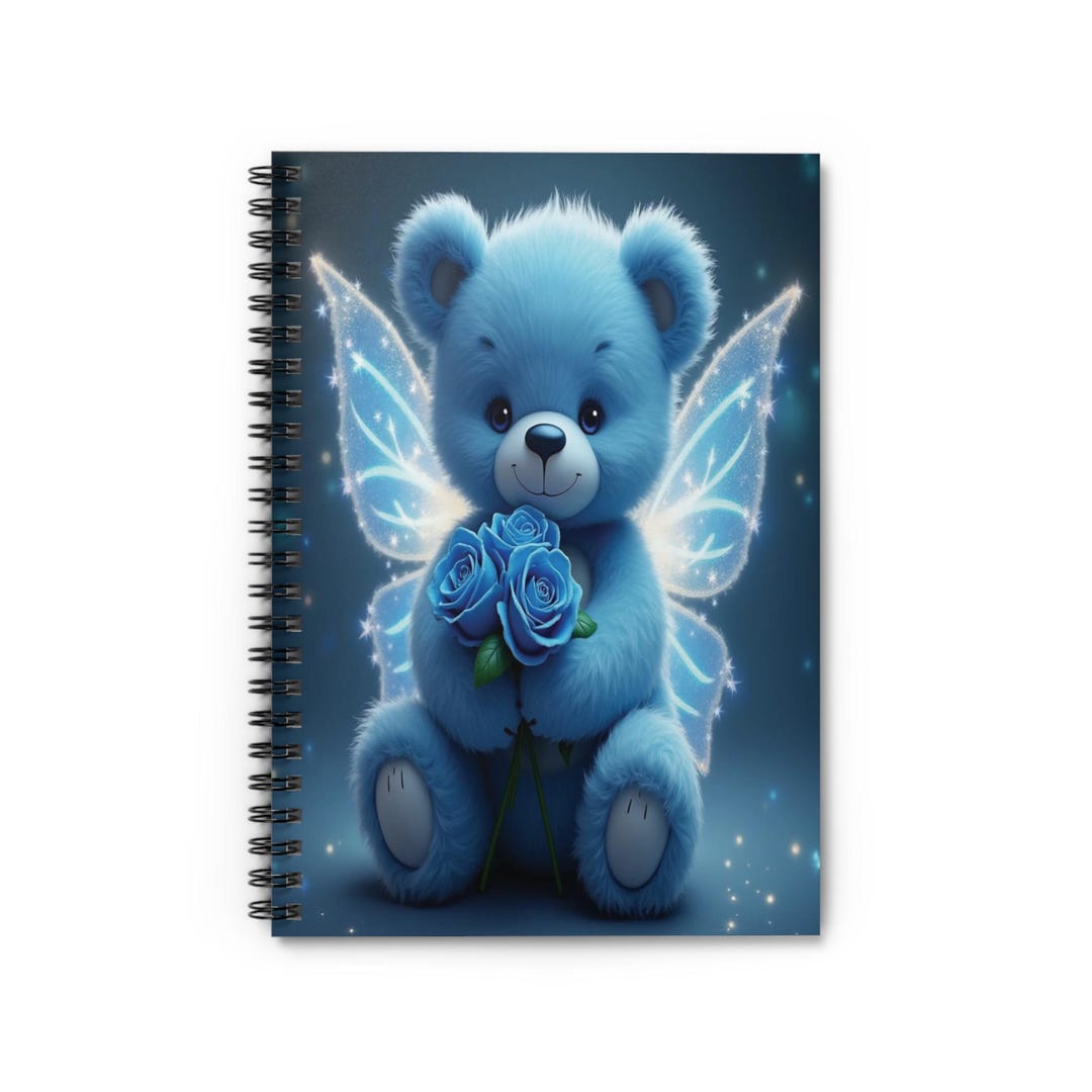 Sapphire Fairy Bear Spiral Notebook - Etsy