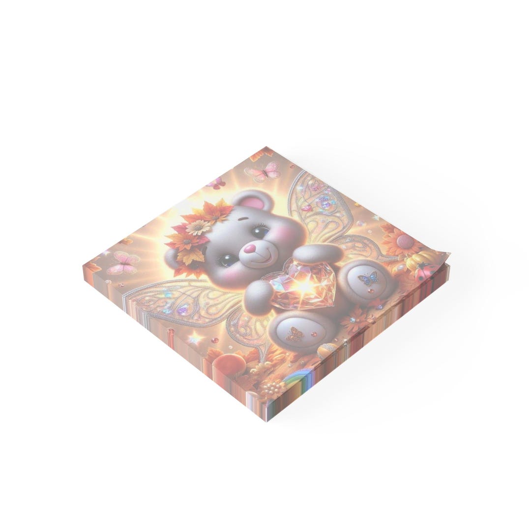 Autumn Bear-themed Post-it Note Pads, Sticky Notes, Organizing, Gifts ...